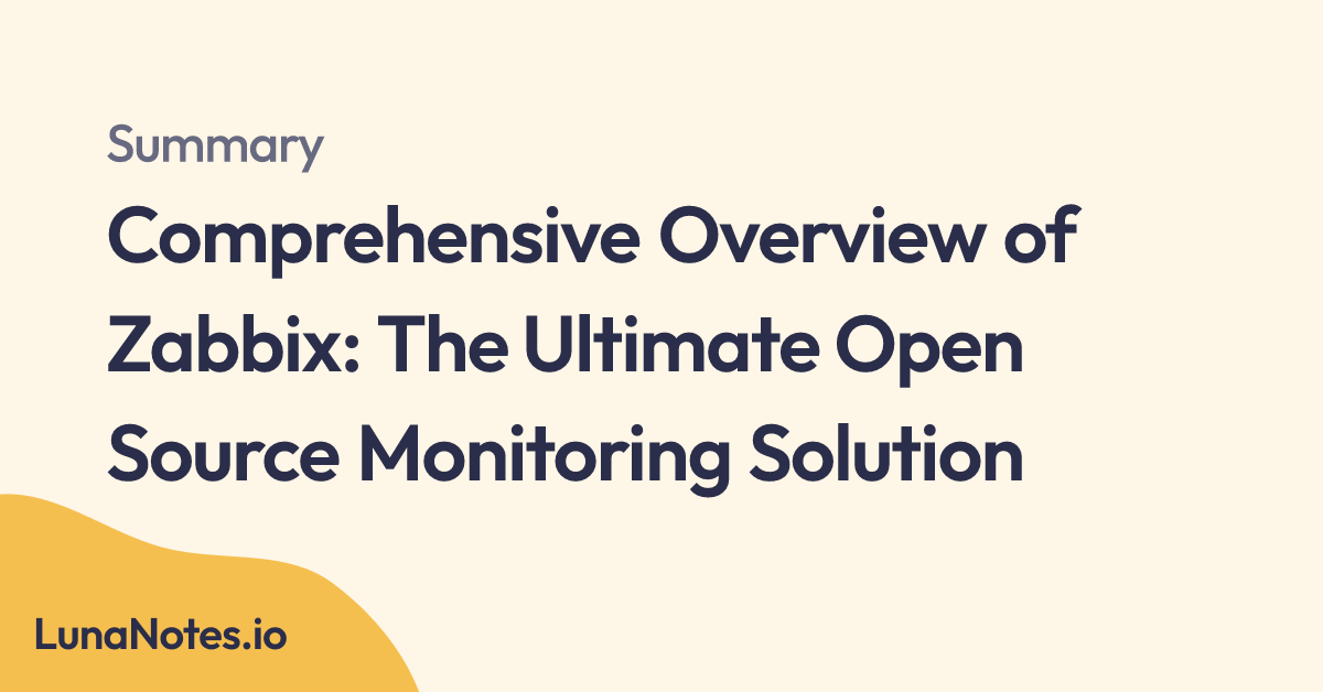 Comprehensive Overview Of Zabbix The Ultimate Open Source Monitoring 3089